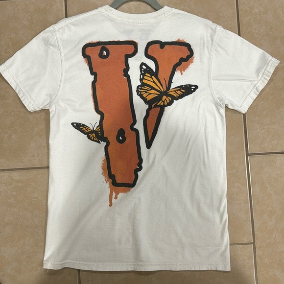 VLONE | Shirts | Vlone X Juice Wrld Butterfly Tee White | Poshmark